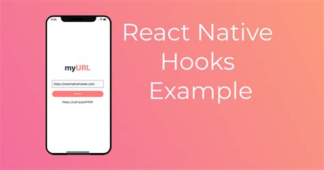 React Native Hooks Example React Native Master
