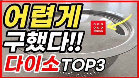이걸 사기 위해 다이소 5곳을 갔습니다 품절대란 다이소제품top3 Youtube