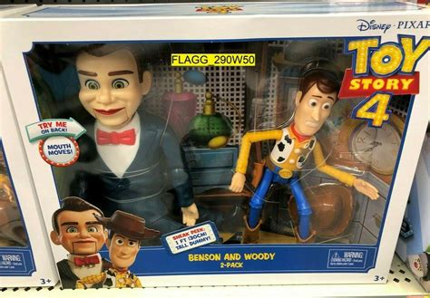 Toy Story 4 Movie Benson And Woody 2 Pack Dummy Mouth Moves Poseable