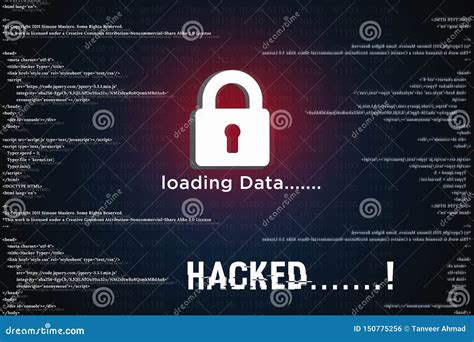 Hacking Internet Cyber Security Background Hacking Concept Stock