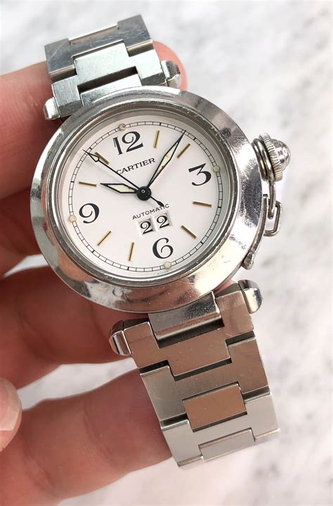 Cartier Pasha C Ladies Damen Full Set Box Papers Serviced At