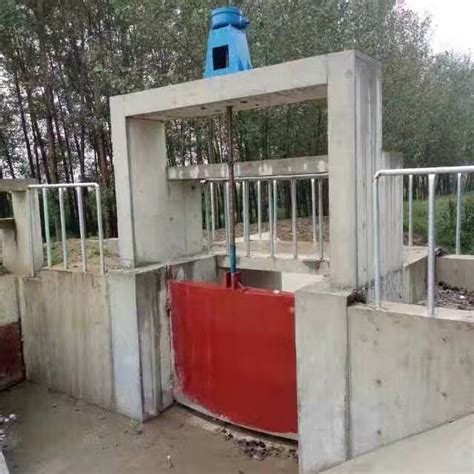 铸铁闸门安装施工图片 水利闸门施工图片 铸铁阀门图片大全 大山谷图库