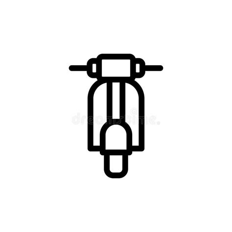 Motorcycle Icon Isolated On Black Motorcycle Symbol Suitable For Graphic Design And Websites On
