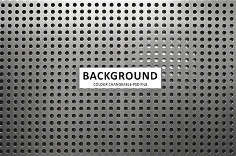 Premium Psd Abstract Metallic Holes Background For Design