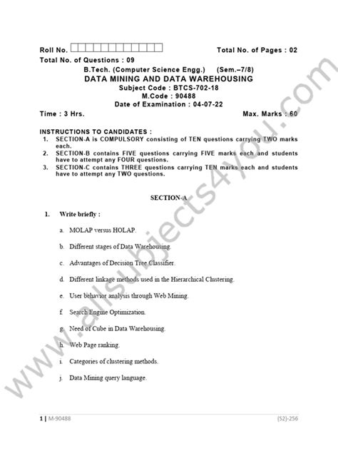 Dmdw 2 Pdf Data Warehouse Data Mining