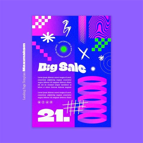 Free Psd Maximalism Template Design
