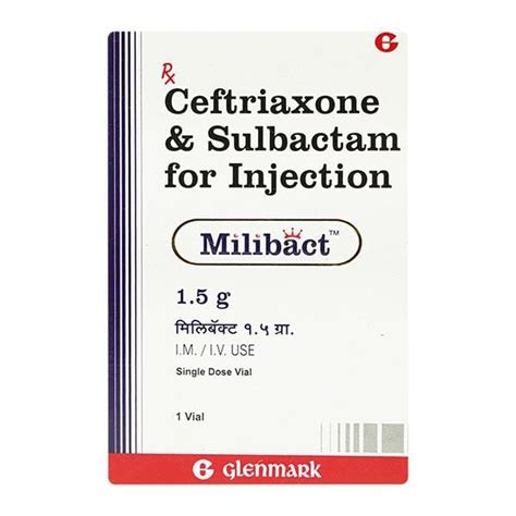 Milibact 1 5gm Injection 1s Price Uses Side Effects Netmeds