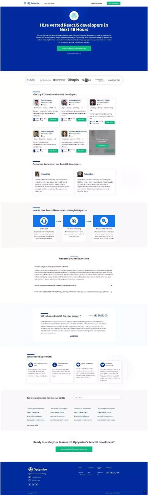 ppt hire reactjs developers in next 48 hours powerpoint presentation