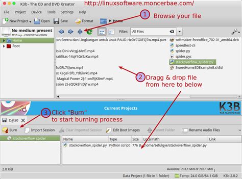 How To Burn ISO File In Linux Using K3B CD DVD Burner LinuxGUI