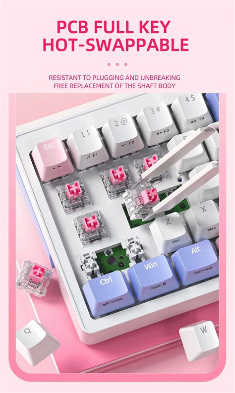 Mechanical Keyboard With Keys RGB Backlit Gaming