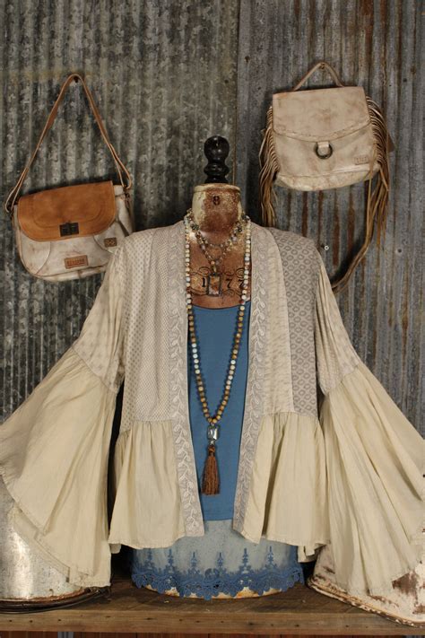 Gentle Morning Latte Kimono Farm Girls Fancy Frills