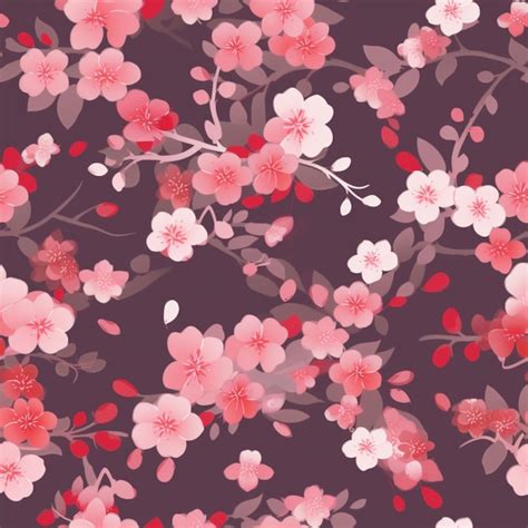 Premium Ai Image A Close Up Of A Flowery Pattern With A Dark Background Generative Ai