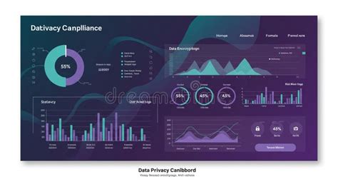 Dashboard Style User Interface With Data Visualization Elements