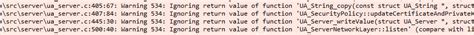 Pc Lint Complains About Ignoring Return Value Of Functions · Issue 2149 · Open62541open62541