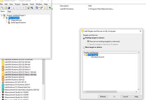 solved pxie 8135 add targets and devices ni community