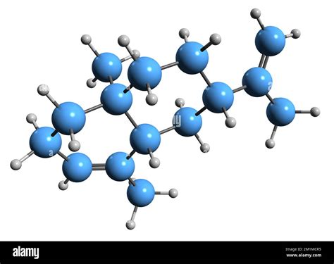 3d Image Of Selinene Skeletal Formula Molecular Chemical Structure Of