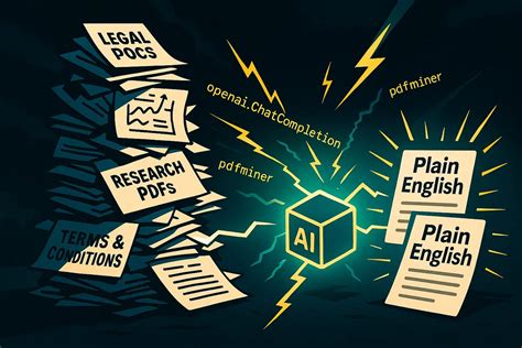 i built a python tool that simplifies complex pdfs into plain english using ai by zain ahmad