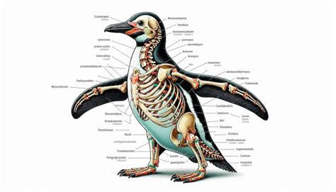 A Skeleton Of A Bird With The Word Bones On It Premium Ai Generated Image