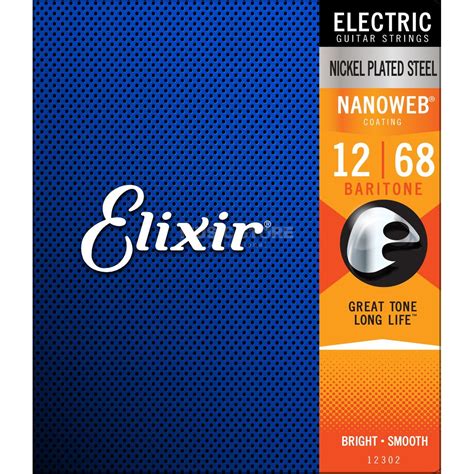 Elixir E Guitar Strings 12 68 12302 Nanoweb Italia