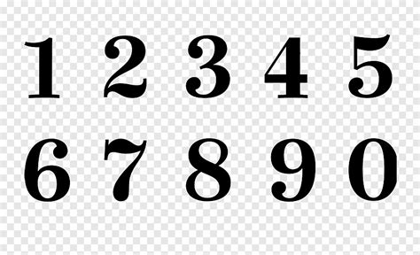 Красивые цифры для презентации на прозрачном фоне