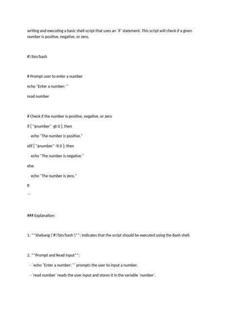Pr12 Basic Shell Script That Using If Statement Pdf