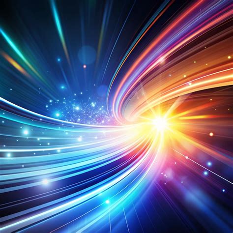 Modern Abstract Highspeed Light Effect Abstract Background With Curved Beams Of Light Premium
