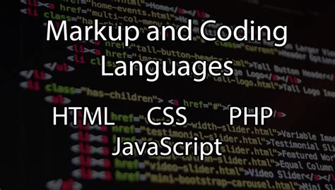 Mark Up And Coding Languages You Must Know About