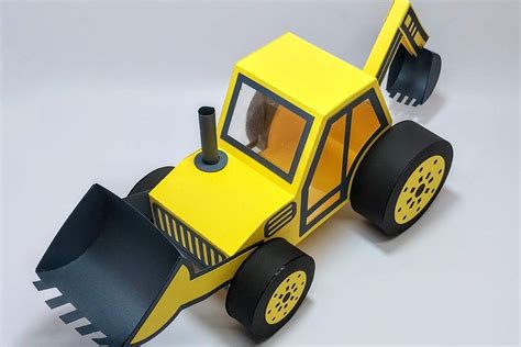 Backhoe Machine · Creative Fabrica