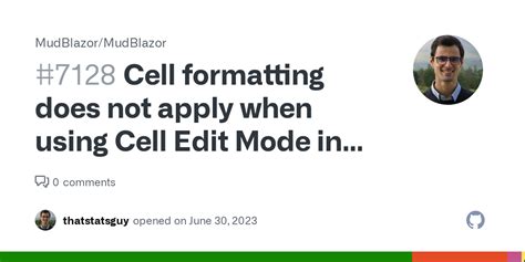 Cell Formatting Does Not Apply When Using Cell Edit Mode In Muddatagrid