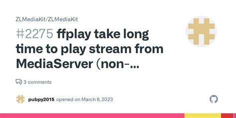 ffplay take long time to play stream from mediaserver non existing pps