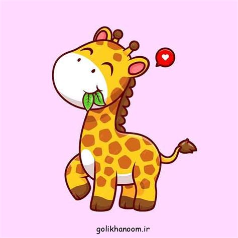 نقاشی زرافه 2024؛ با طرح های آسان برای کودکان با مداد رنگی جهت ایده و چاپ گلی خانوم
