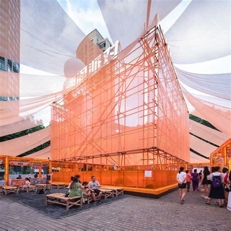 Dive In Summer Pavilion Designed Parametricarchitecture