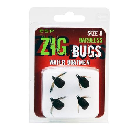 Esp Zig Bugs Water Boatmen 4pk Barbless