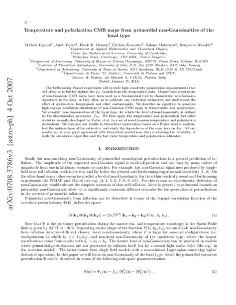 Pdf Temperature And Polarization Cmb Maps From Primordial Non