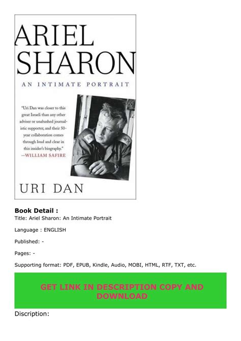 Pdf Ariel Sharon An Intimate Portrait