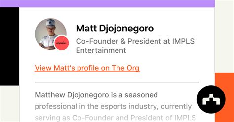 Matt Djojonegoro Co Founder And President At Impls Entertainment The Org