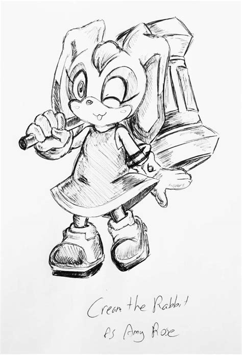 Cream The Rabbit As Amy Rose By Veru23 On Deviantart