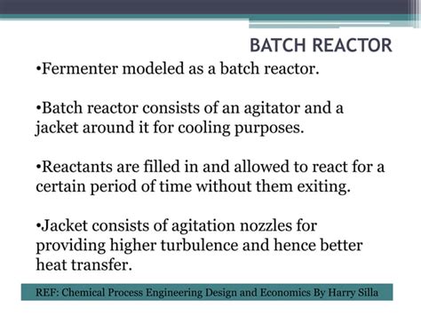 Design Of Stirred Batch Reactor Pptx Chemistry Science