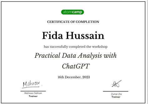 Data Analysis Workshop With Chatgpt 4 Fida Hussain Bacha Posted On
