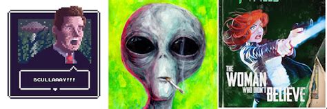 The X Files Art Show At Im8bit With An Official Coloring Book