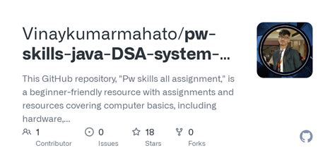 GitHub Vinaykumarmahato Pw Skills Java DSA System Design All