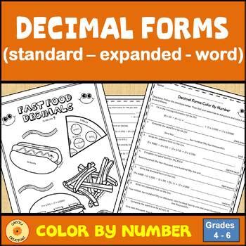 Writing Numbers And Decimals In Expanded Form Teaching Resources TPT