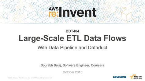 Large Scale Etl Data Flows With Data Pipeline And Dataduct Pdf