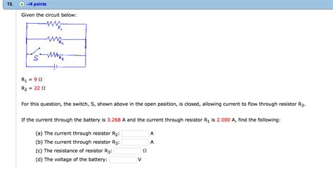 solved given the circuit below r 1 9 ohm r 2 22 ohm
