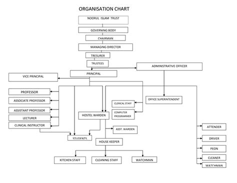 Organization Chart Al Azhar College Of Pharmacy