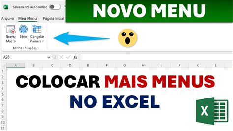 Inserir Menu Personalizado No Excel FunÇÕes Mais Utilizadas