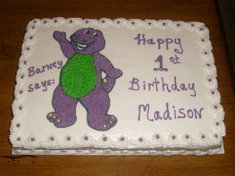 Barney Cake