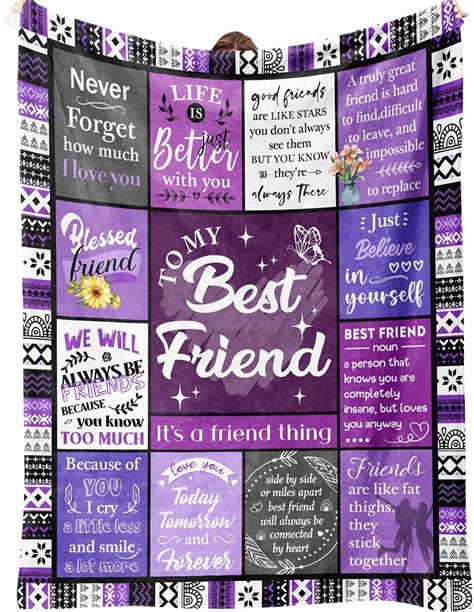 Ueedklaayy Best Friend Blanket Ts Best Friend Birthday