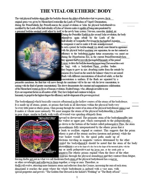 Understanding The Etheric Body Pdf Heart Atrium Heart