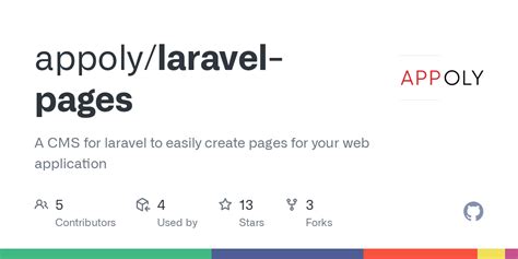 GitHub Appoly Laravel Pages A CMS For Laravel To Easily Create Pages